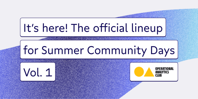 The official lineup for Summer Community Days, Vol. 1 is here! | Census